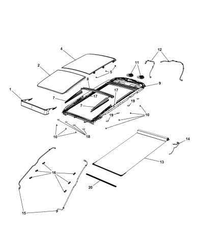 Sunroof & Component Parts - 2017 Jeep Cherokee