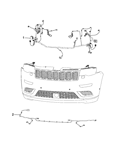 Wiring - Front End - 2020 Jeep Grand Cherokee