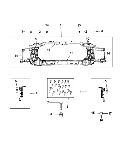 68222834AA - Genuine Mopar Rivet-Blind