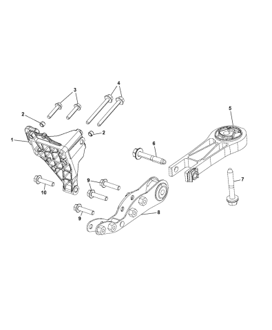 Engine Mounting Rear - 2017 Ram ProMaster 3500