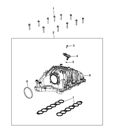 Intake Manifold - 2012 Jeep Grand Cherokee