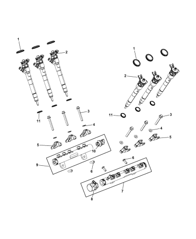 68148329AB - Genuine Mopar RAIL-FUEL