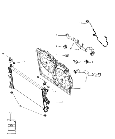 Radiator & Related Parts - 2014 Ram ProMaster 1500