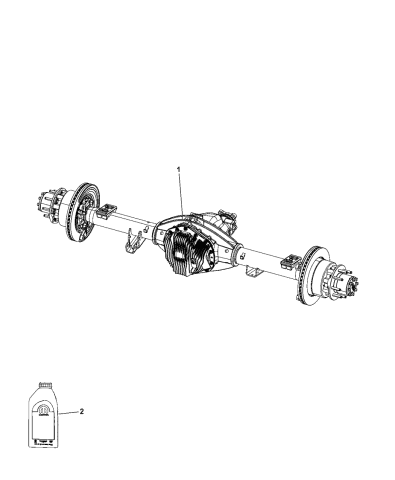 Rear Axle Assembly - 2014 Ram 3500 Pickup