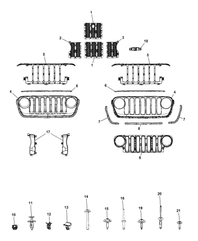 68457102AA - Genuine Mopar Radiator