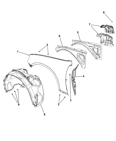 Front Fender - 2016 Chrysler 300