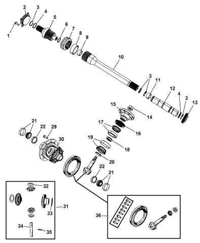 Differential Assembly - 2011 Ram 1500