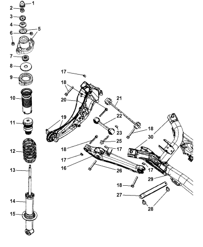 Suspension - Rear - 2009 Jeep Patriot