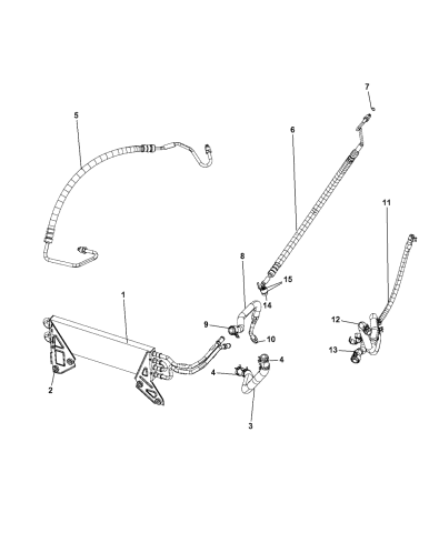 5154843AC - Genuine Mopar LINE-POWER STEERING PRESSURE