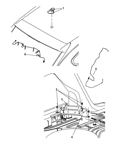 2007 Dodge Caliber Satellite Radio System - Mopar Parts Giant