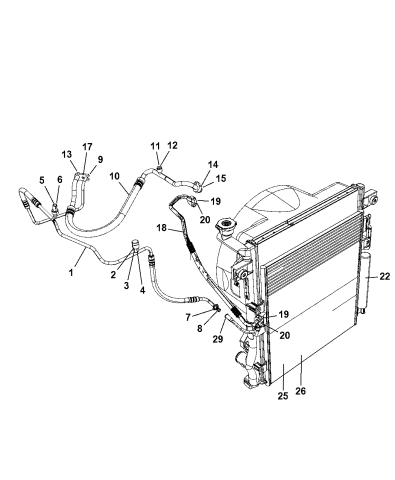 55037797AC - Genuine Mopar LINE-A/C DISCHARGE