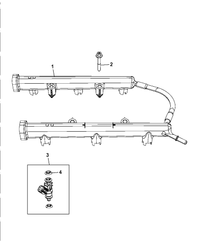 Fuel Rail - 2016 Dodge Grand Caravan
