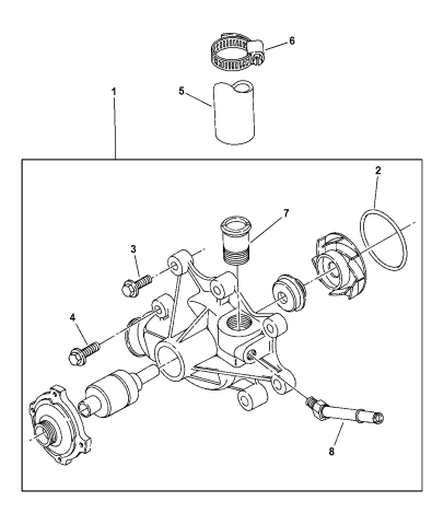 Water Pump - 2003 Dodge Ram 3500