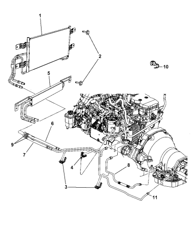 52028915AE - Genuine Mopar Transmission Oil Cooler
