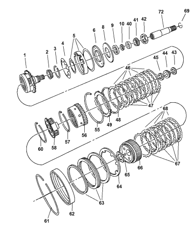 Gear Train of Automatic Transmission - 2006 Chrysler 300