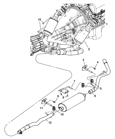 Exhaust System - 2004 Dodge Dakota