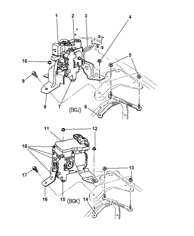 Hydraulic Control Unit, Brake - 1998 Dodge Ram 1500 Quad & Club Cab