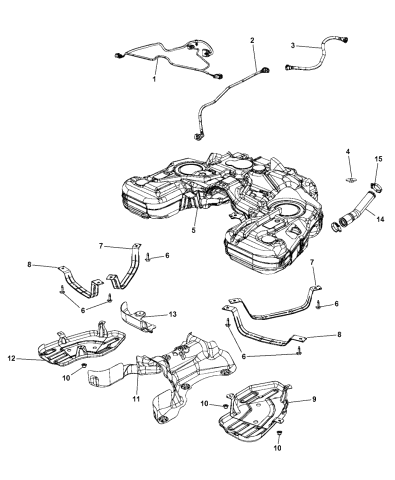 4578882AC - Genuine Mopar Hose-Fuel Filler