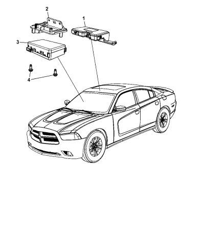 Modules, Overhead - 2012 Dodge Charger