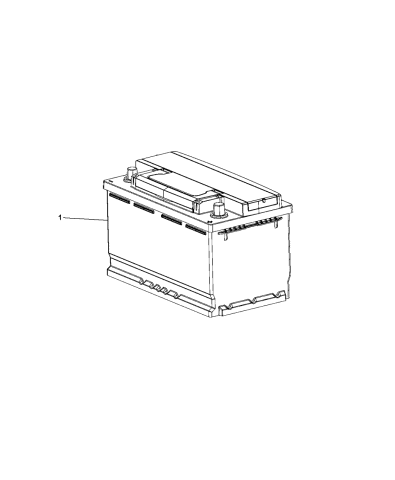 56029635AC - Genuine Mopar BATTERY-STORAGE