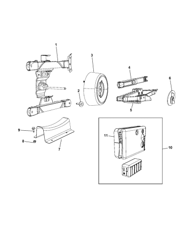 Jack Assembly & Tools - 2020 Chrysler Pacifica