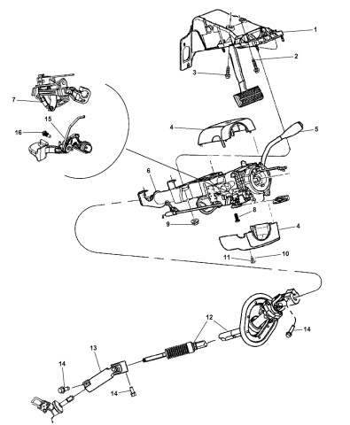 Steering Column - 2016 Ram 5500