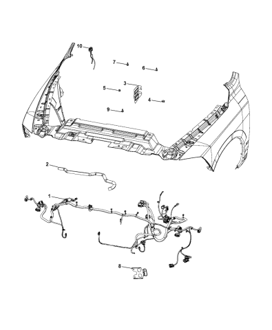68195730AA - Genuine Mopar BRACKET-ENGINE WIRING