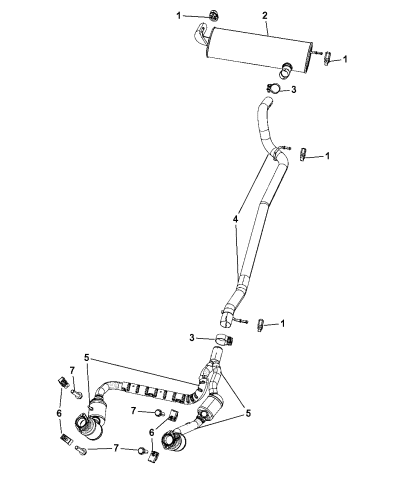 Exhaust System - 2011 Jeep Wrangler