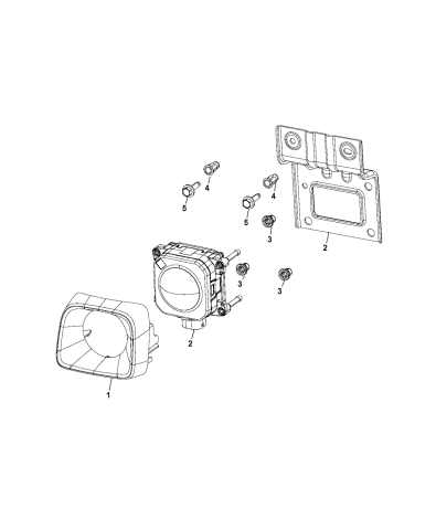 Sensor, Adaptive Speed Control - 2017 Dodge Charger