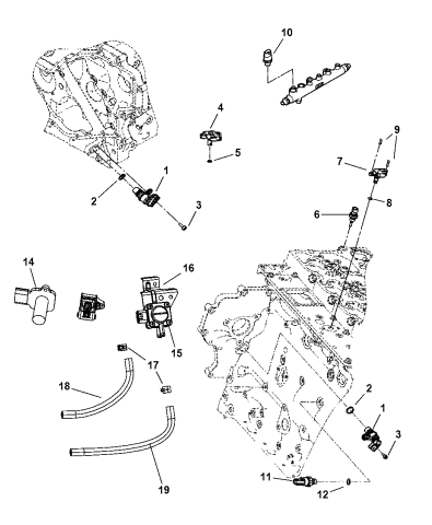 68005161AA - Genuine Mopar SENSOR-MAP