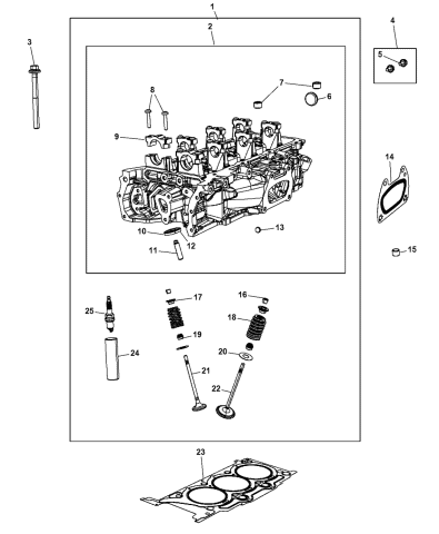 Cylinder Head - 2016 Dodge Grand Caravan