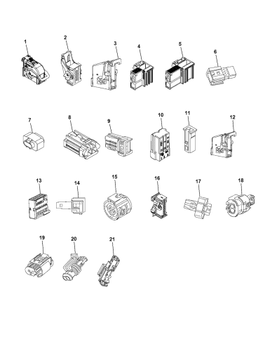 68231523AA - Genuine Mopar CONNECTOR-ELECTRICAL