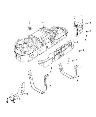 68166431AC - Genuine Mopar TANK-FUEL