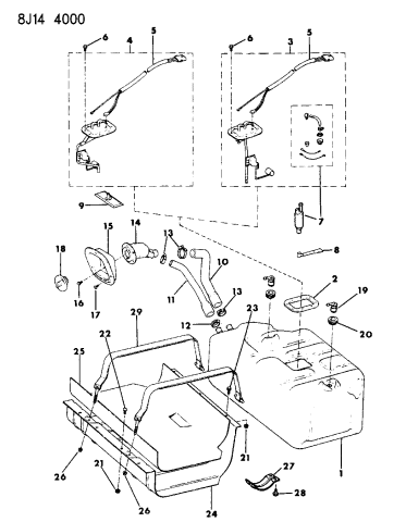 Fuel Tank - 1988 Jeep Wrangler