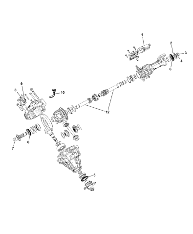Axle Assembly And Components - 2014 Ram 1500