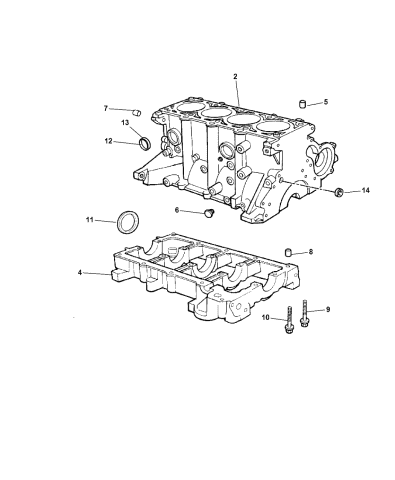 Cylinder Block - 2006 Jeep Wrangler