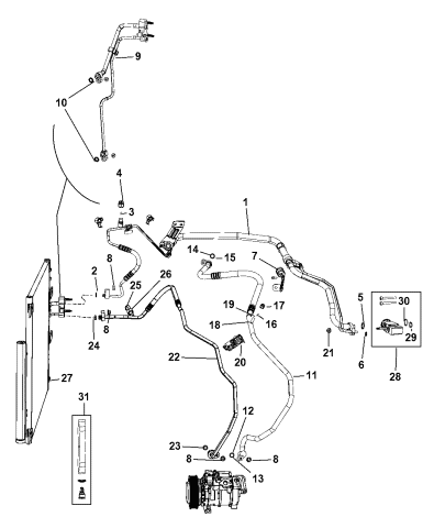 52014632AD - Genuine Mopar COOLER-CONDENSER AND TRANS COOLER