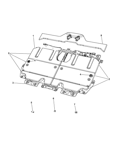 6PF29PL5AA - Genuine Mopar COVER-LATCH RELEASE