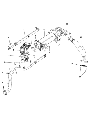 EGR Cooling System - 2017 Ram 3500 Pickup