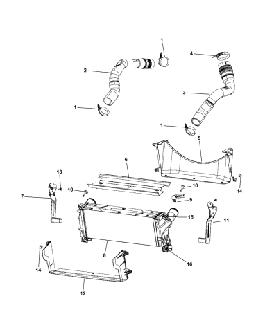 Charge Air Cooler - 2015 Ram 2500