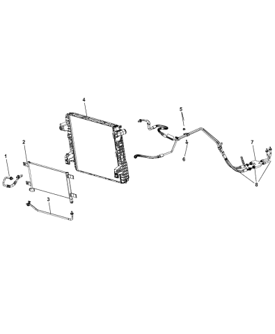 68213257AG - Genuine Mopar TRANSLINE-OIL COOLER PRESSURE AND RET