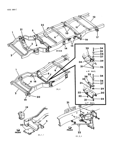 Frame - 1985 Dodge W150