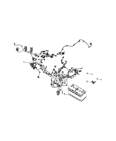 Wiring, Battery - 2018 Ram 1500