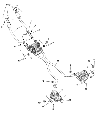 Exhaust System - 2016 Jeep Grand Cherokee