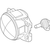 5182426AA - Genuine Mopar Front Fog Lamp