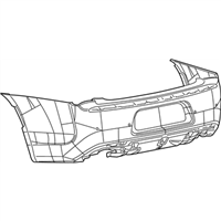 5PN46TZZAD - Genuine Mopar Rear Bumper Cover