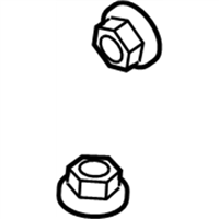 6505223AA - Genuine Mopar Nut-Spring