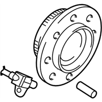 68185437AD - Genuine Mopar Front Disc Brake Hub And Bearing