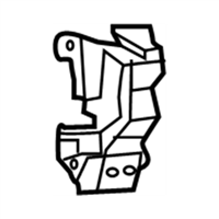 68244465AA - Genuine Mopar Bracket-FASCIA