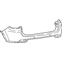 5SY37TZZAB - Genuine Mopar Rear Upper Bumper Cover